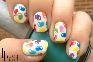 Sweet Jelly Bean nail art